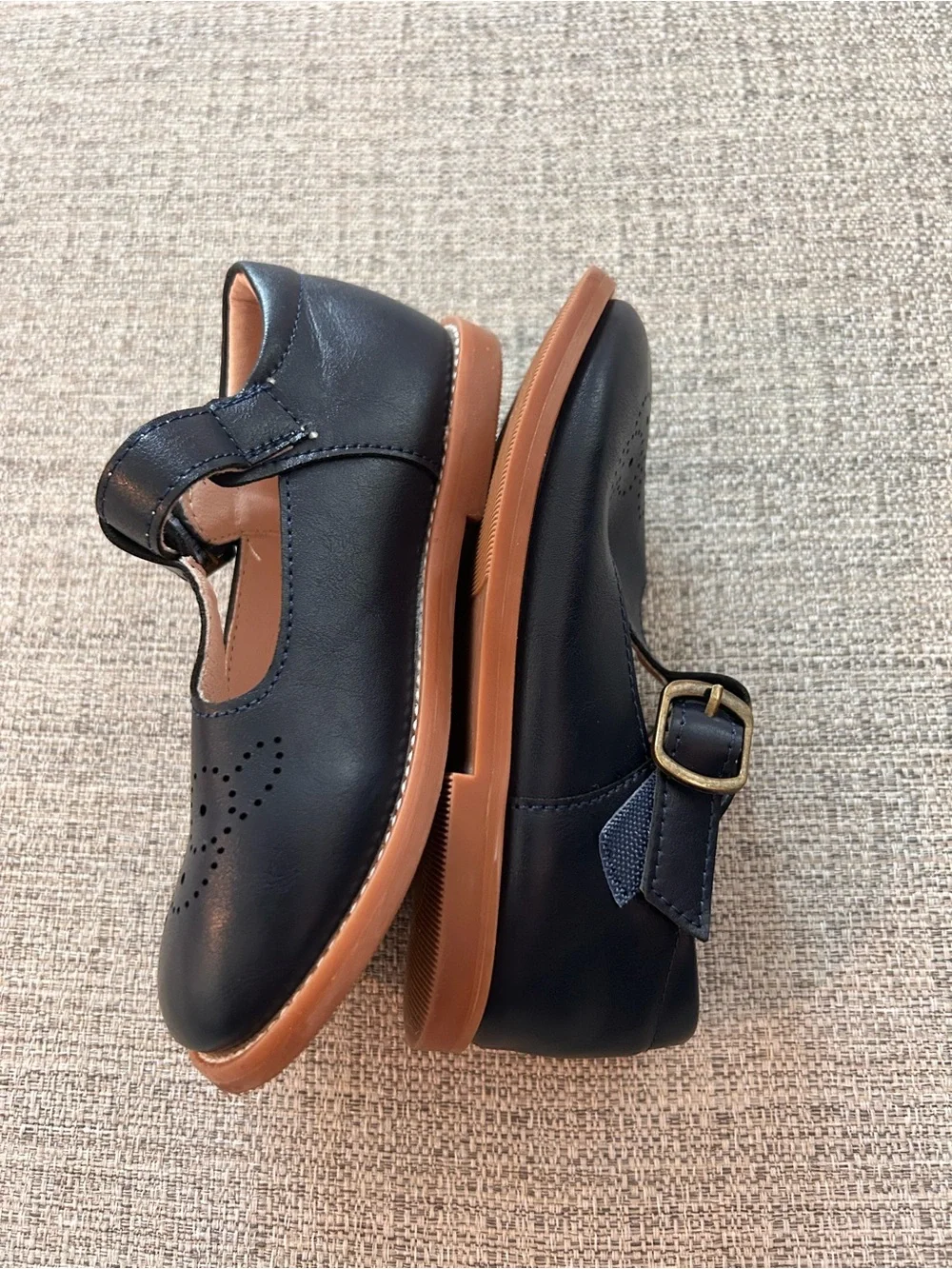 kiderence | Shoes | Kiderence Girls Navy Mary Janes Oxford Tstrap Dress ...